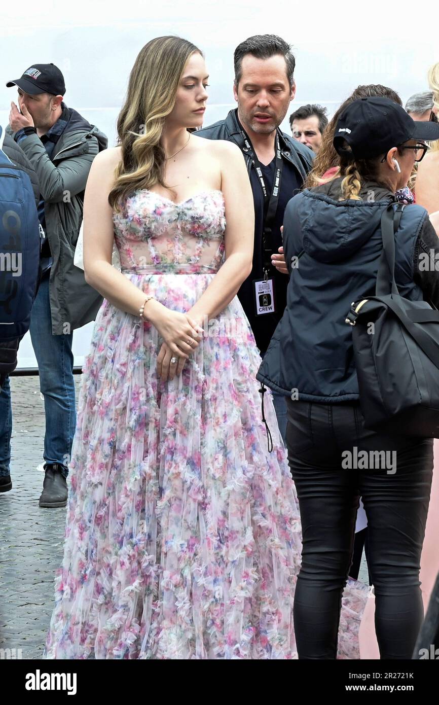 Rom, Italien. 17th May, 2023. Annika Noelle bei Dreharbeiten zur CBS TV ...