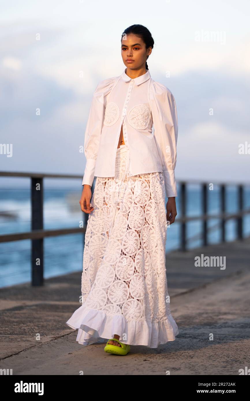 Sydney, Australia. 17th May, 2023. A model walks the runway during the ...