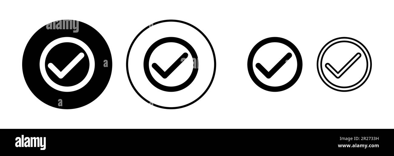 check icon vector. check mark icon. check list button icon Stock Vector Image & Art - Alamy