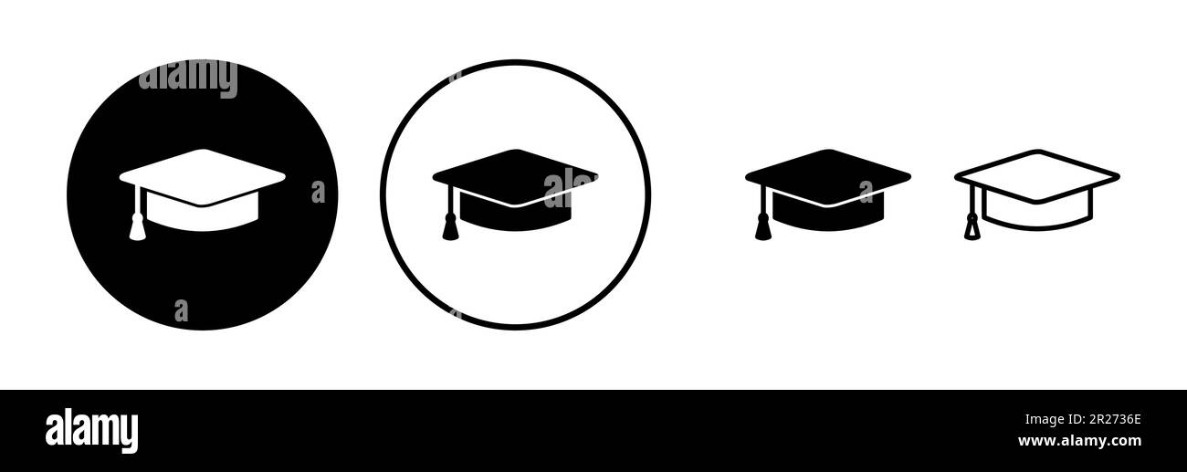 Education icon vector. graduation cap icon vector Stock Vector Image ...