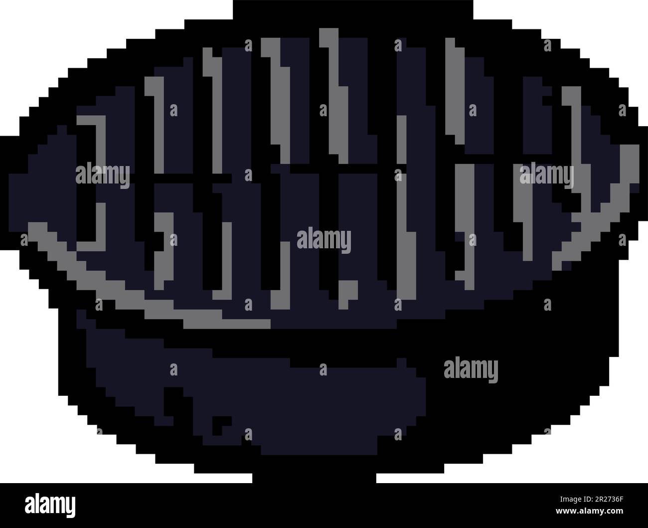 hole drainage grate game pixel art vector illustration Stock Vector ...