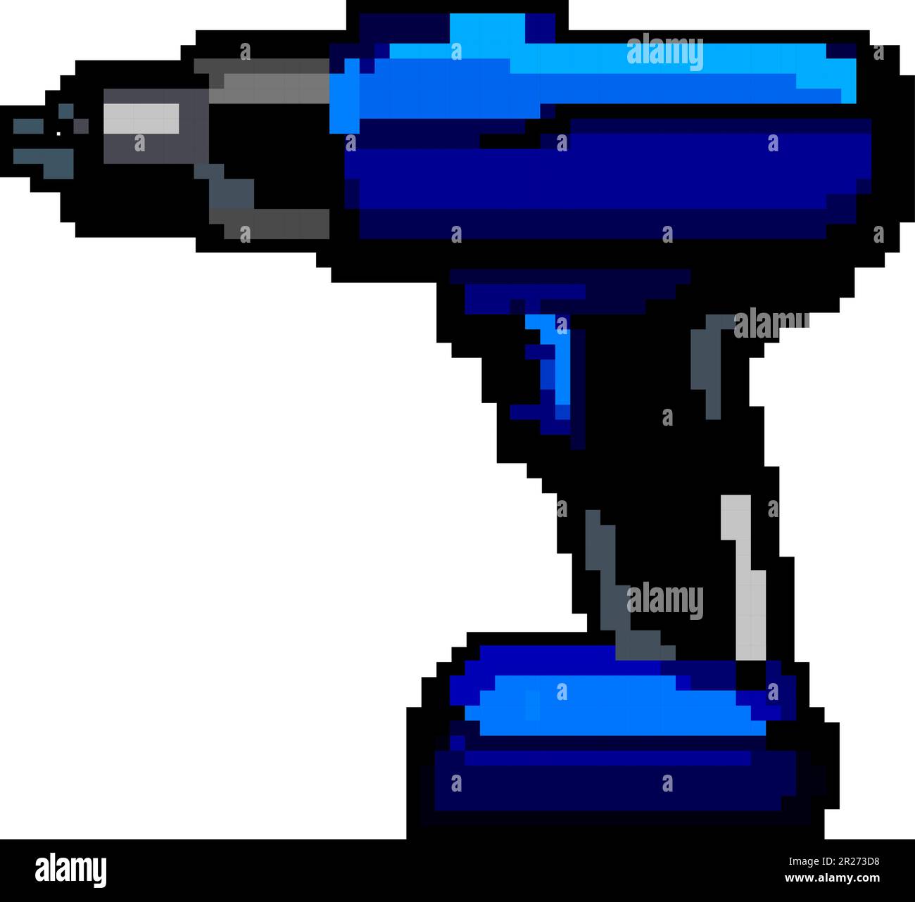 construction drill game pixel art vector illustration Stock Vector ...