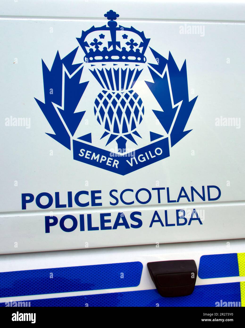 police Scotland alba poleas van car Glasgow, Scotland, UK Stock Photo ...