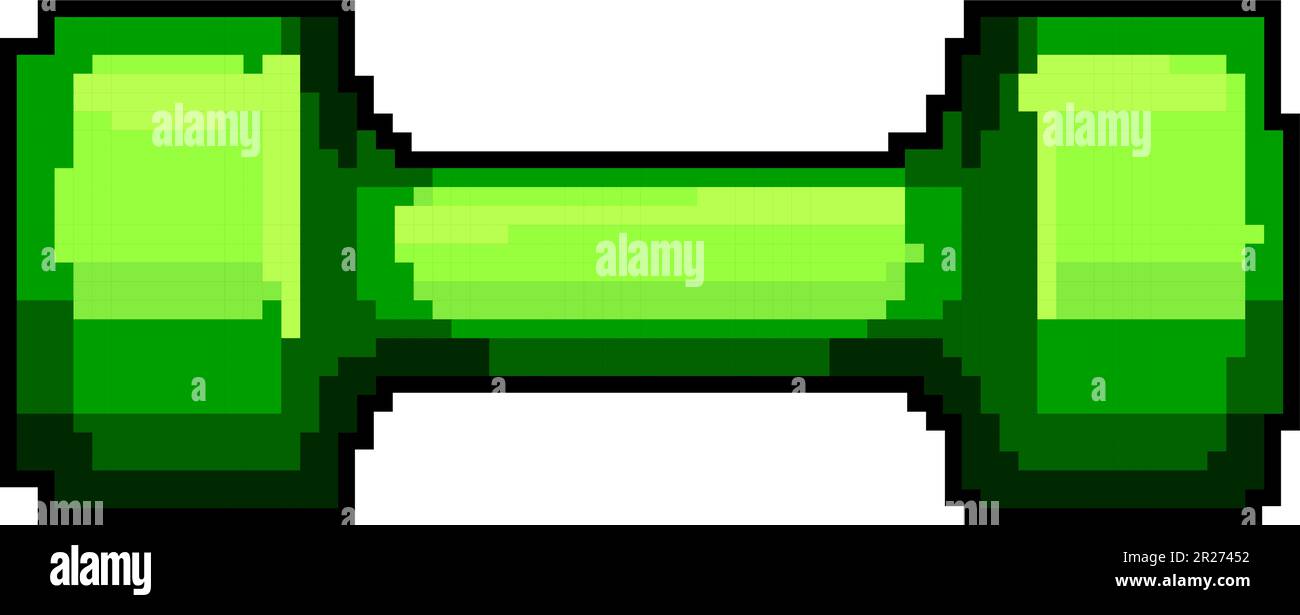 bodybuilding dumbbell game pixel art vector illustration Stock Vector ...