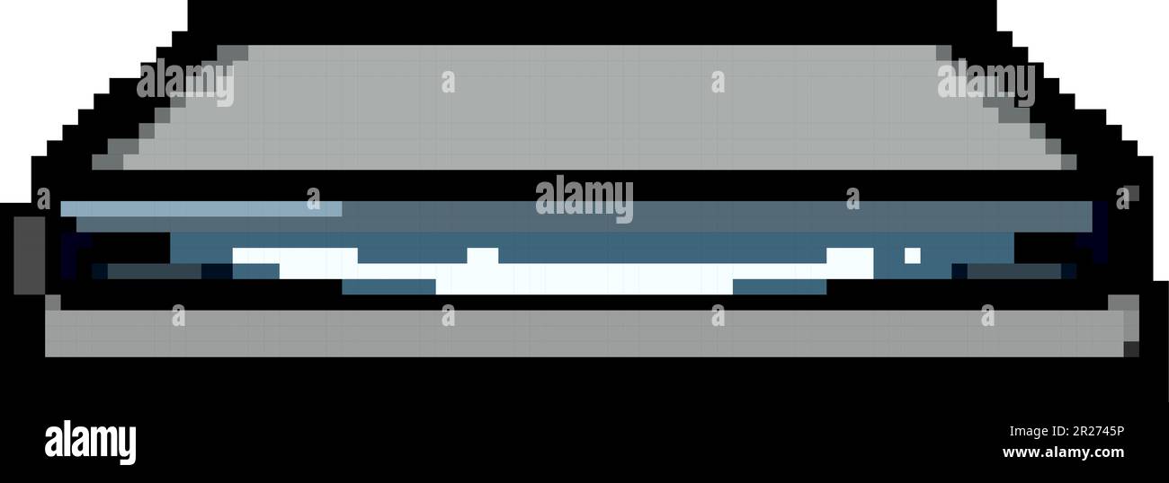 cd dvd drive game pixel art vector illustration Stock Vector Image ...