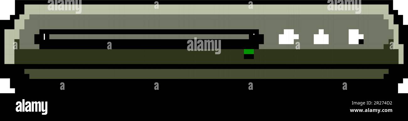 disk dvd player game pixel art vector illustration Stock Vector Image ...