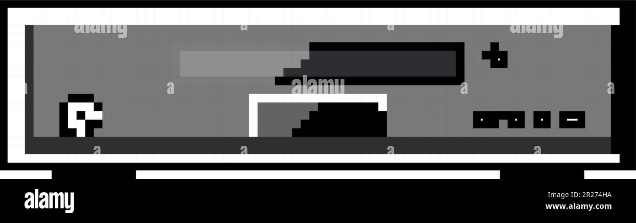 modern dvd player game pixel art vector illustration Stock Vector Image ...