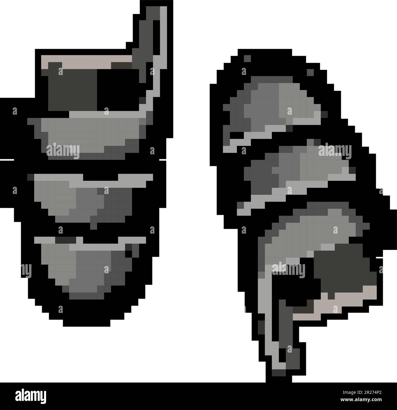 hear earplugs noise game pixel art vector illustration Stock Vector ...