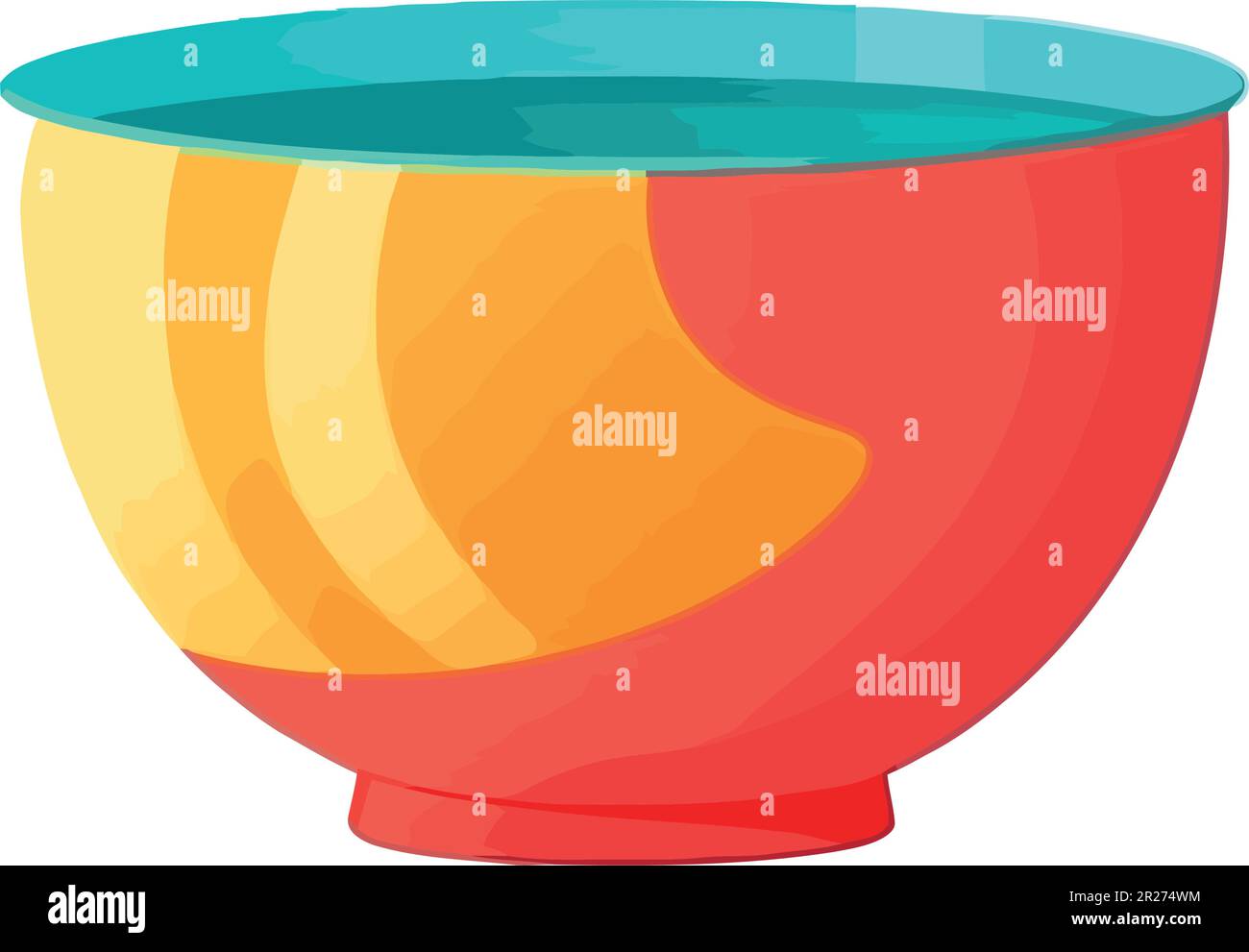 Multi colored pottery over white Stock Vector Image & Art - Alamy