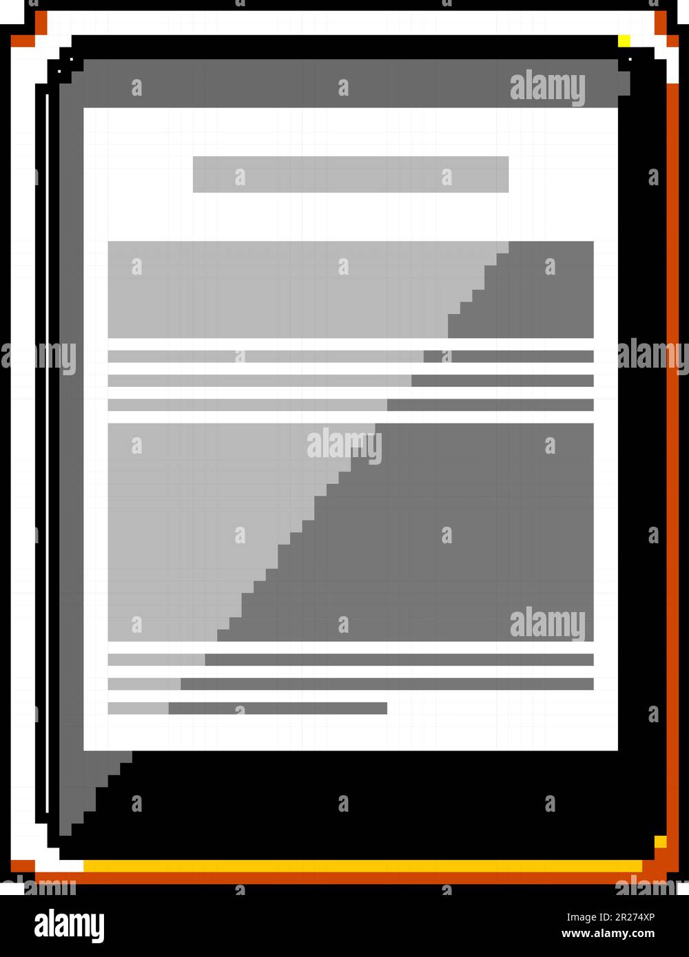 device ebook reader game pixel art vector illustration Stock Vector ...