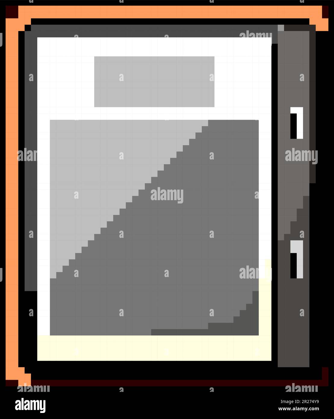 computer ebook reader game pixel art vector illustration Stock Vector ...