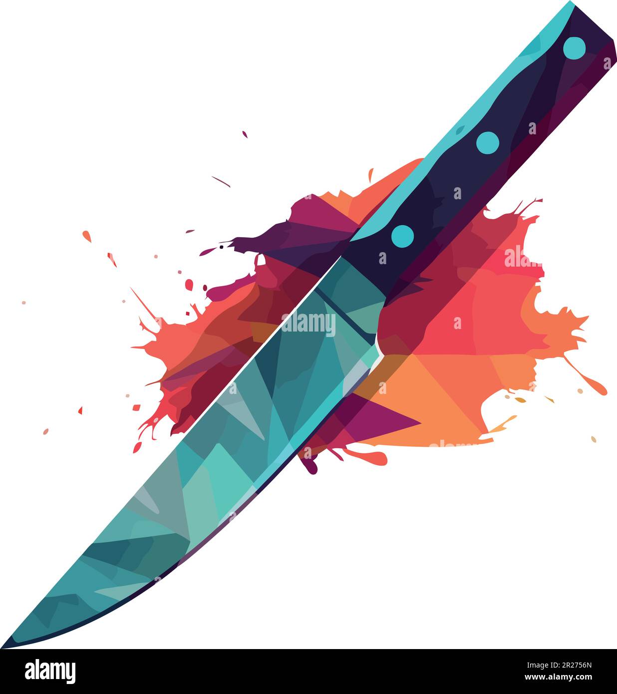 Sharp steel dagger over white Stock Vector Image & Art - Alamy