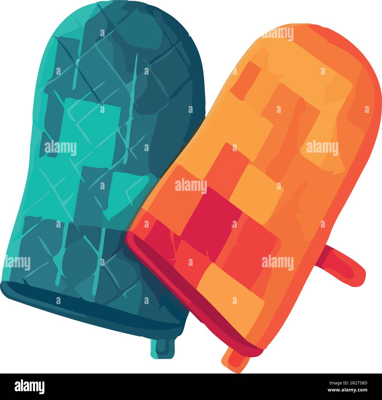 kitchen gloves illustration over white Stock Vector Image & Art - Alamy