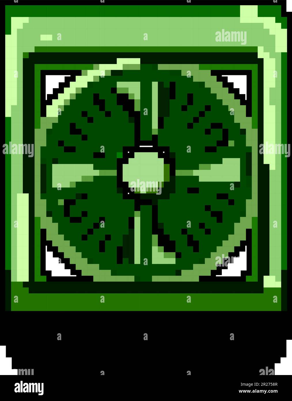 wind electric fan game pixel art vector illustration Stock Vector Image ...