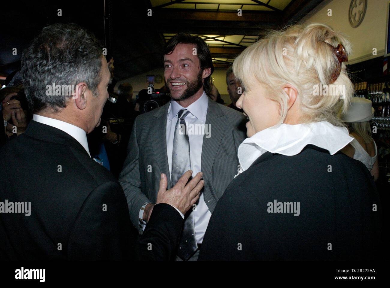 Hugh Jackman and Deborra Lee Furness speak with Australian television ...