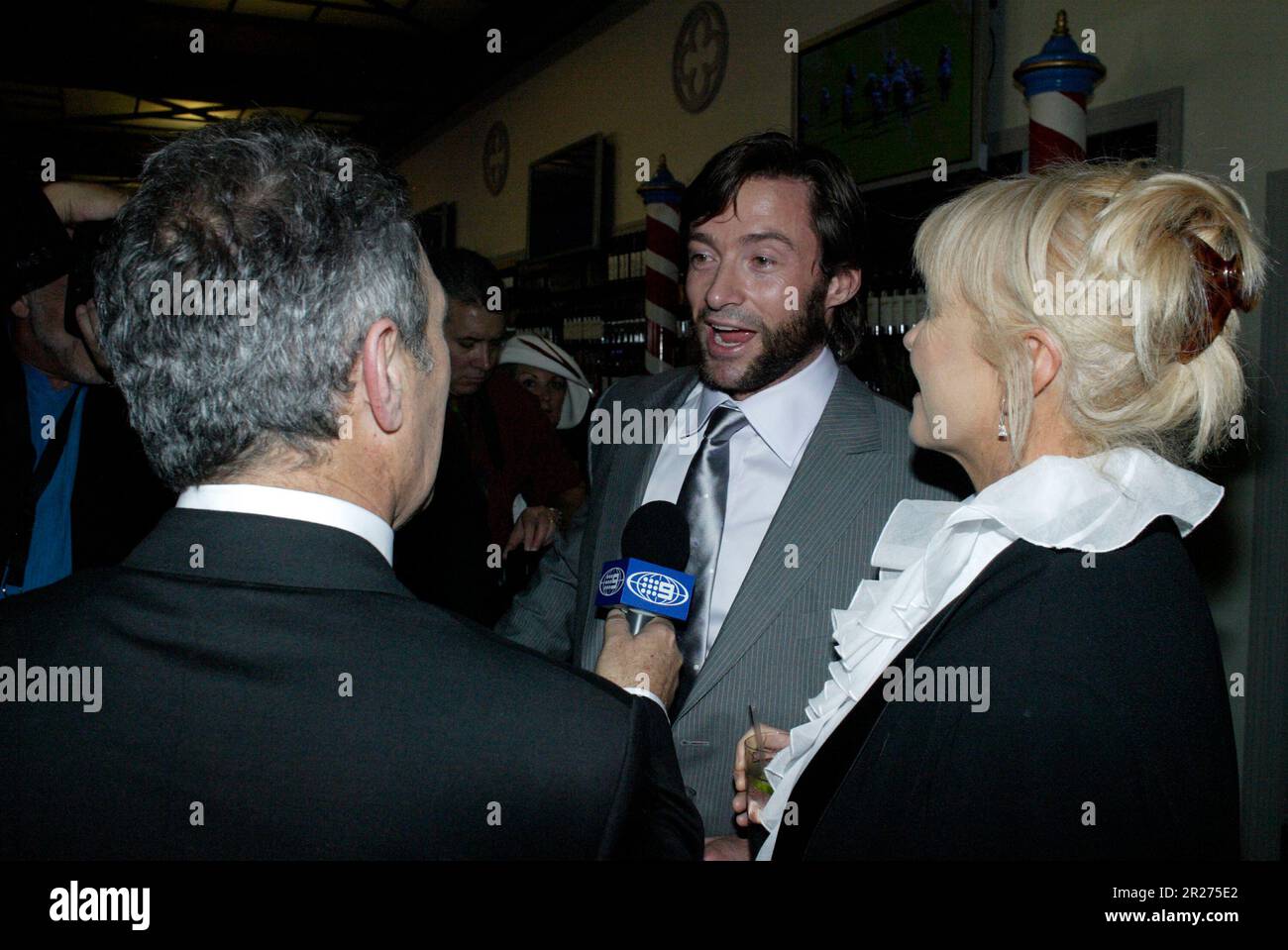 Hugh Jackman and Deborra Lee Furness speak with Australian television ...