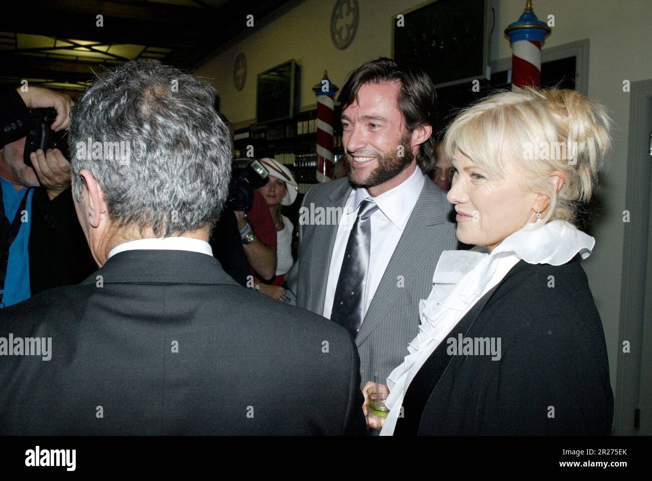 Hugh Jackman and Deborra Lee Furness speak with Australian television ...