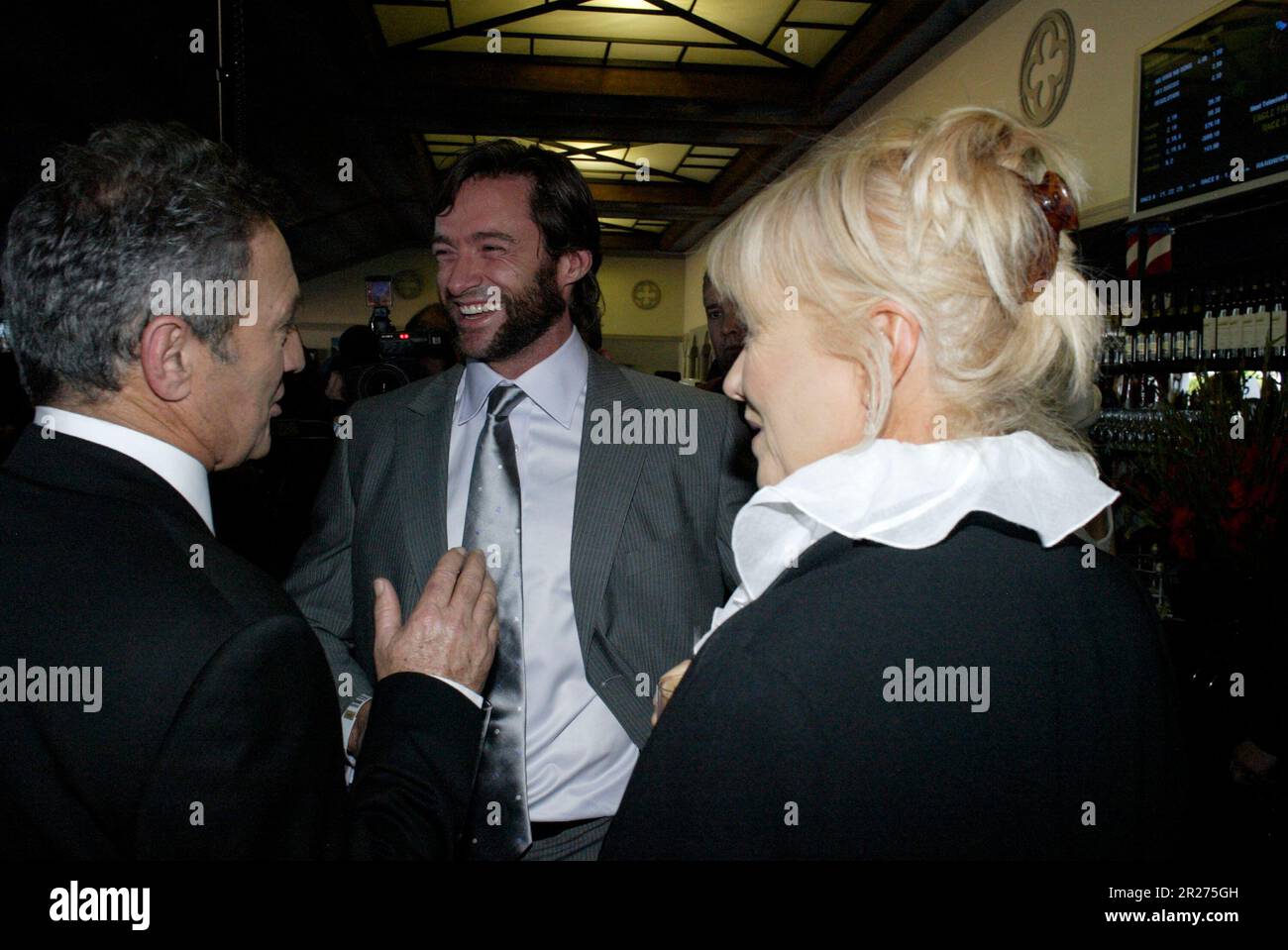 Hugh Jackman and Deborra Lee Furness speak with Australian television ...