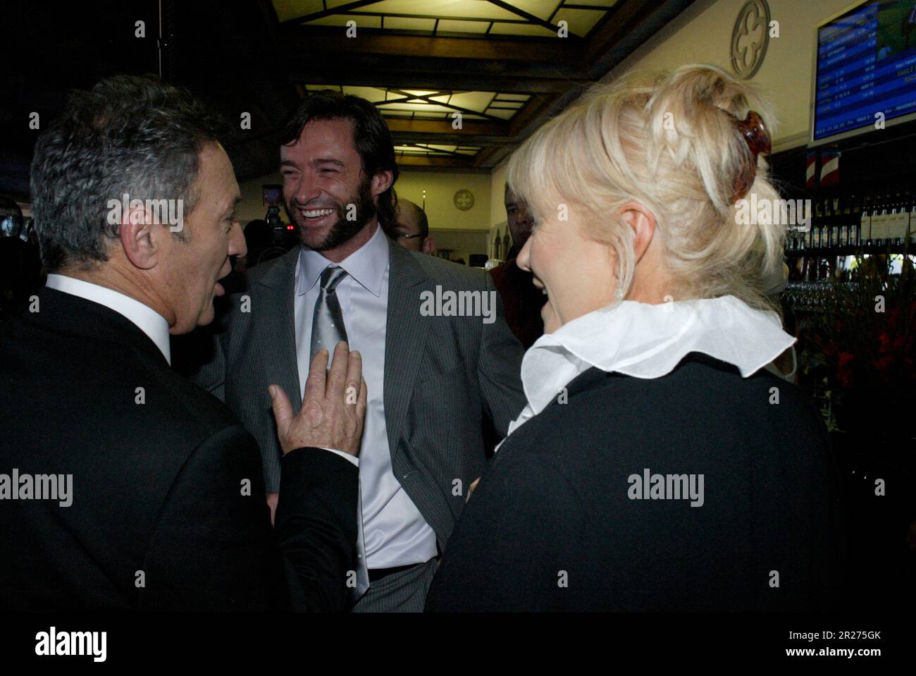 Hugh Jackman and Deborra Lee Furness speak with Australian television ...