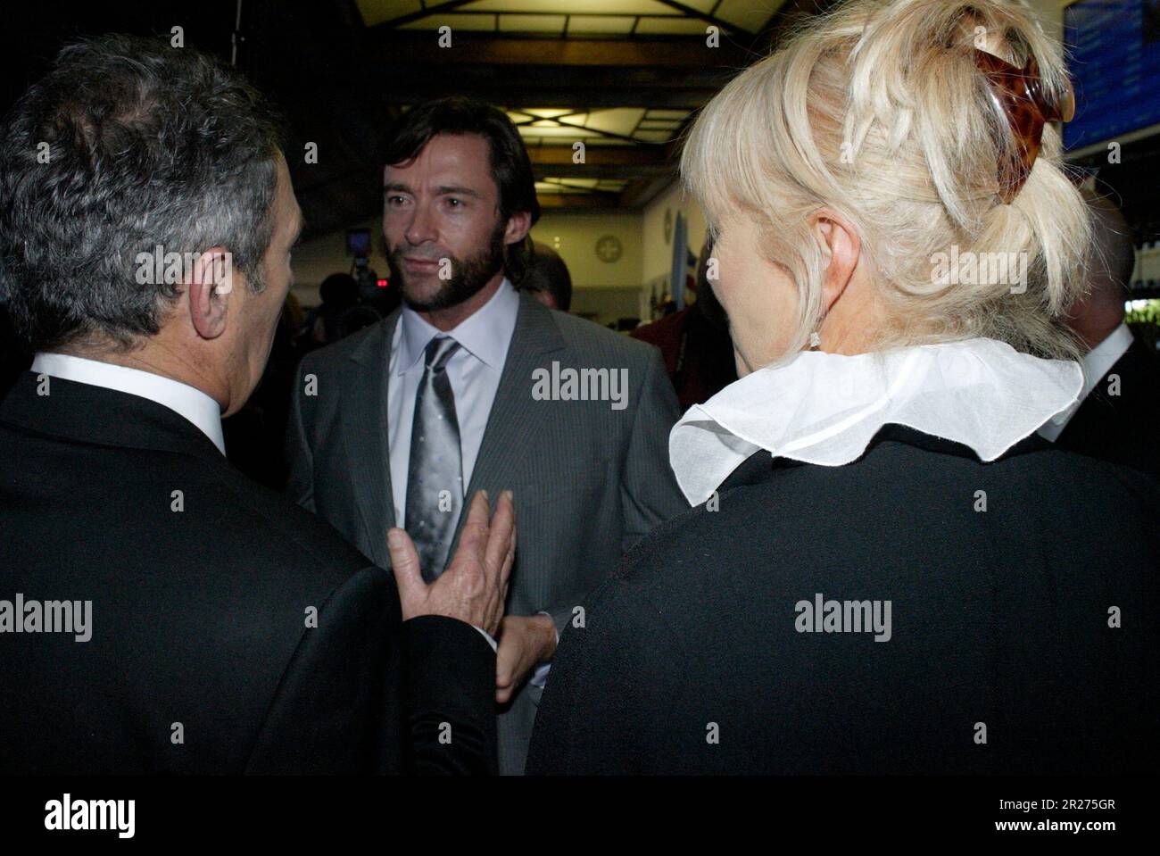 Hugh Jackman and Deborra Lee Furness speak with Australian television ...