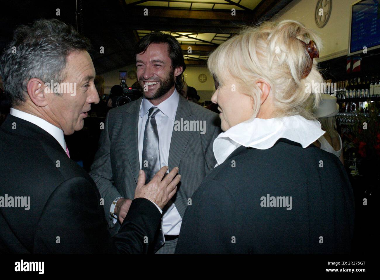Hugh Jackman and Deborra Lee Furness speak with Australian television ...