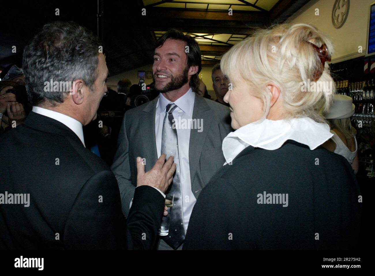 Hugh Jackman and Deborra Lee Furness speak with Australian television ...
