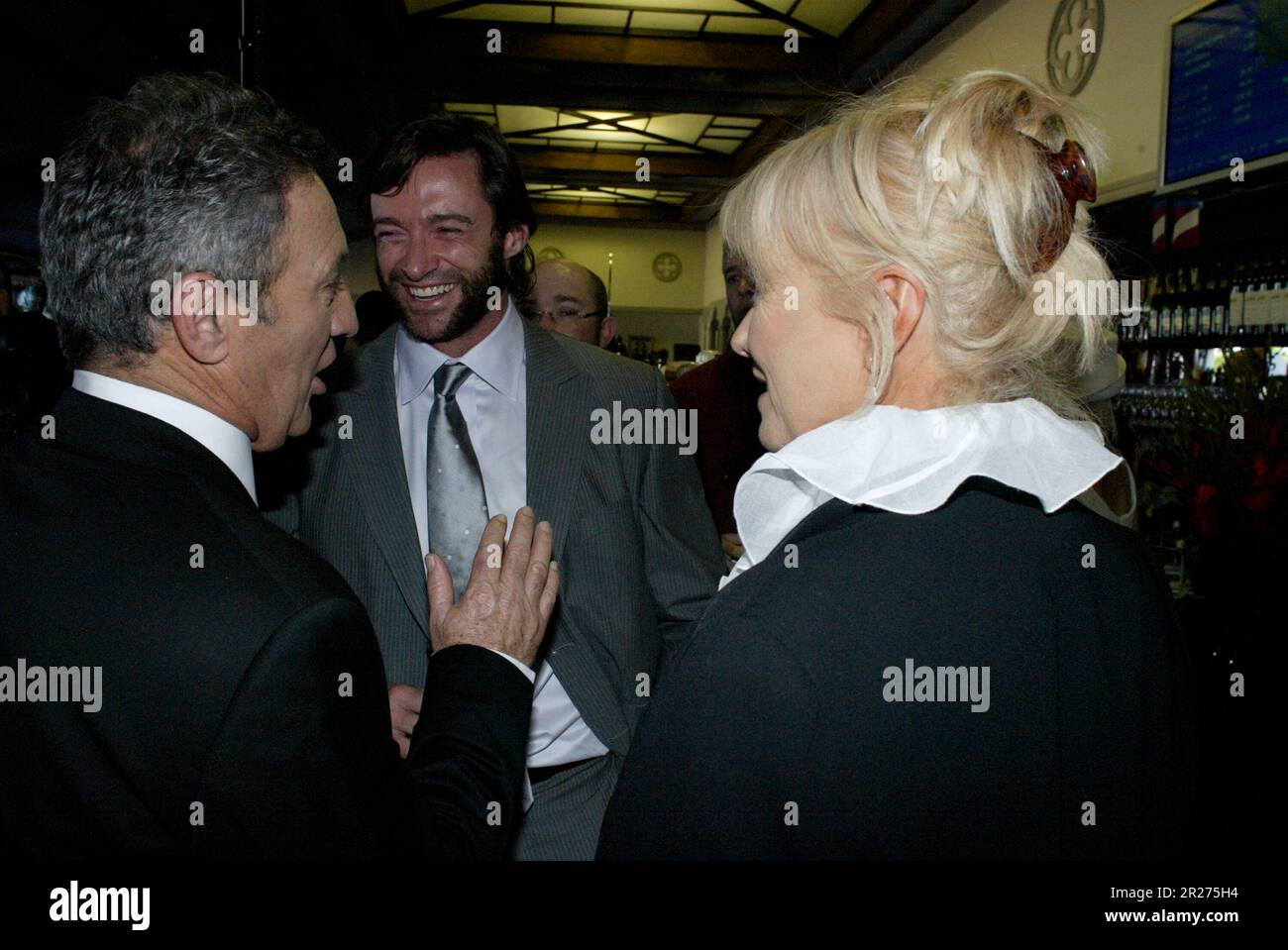 Hugh Jackman and Deborra Lee Furness speak with Australian television ...