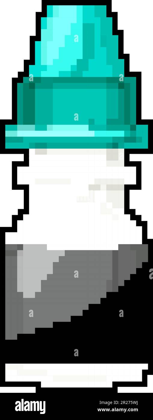 dropper eye drop game pixel art vector illustration Stock Vector Image ...