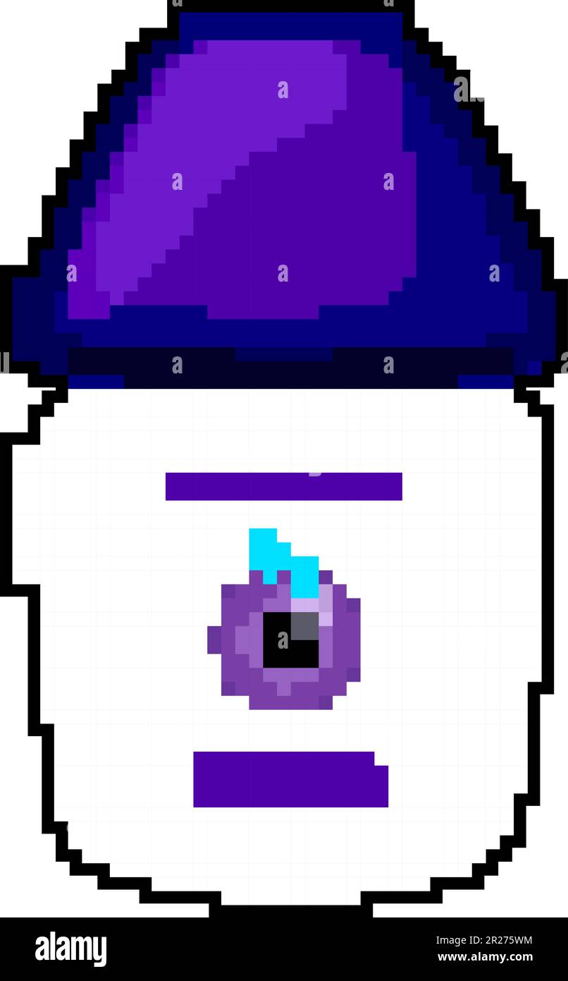 bottle eye drop game pixel art vector illustration Stock Vector Image ...