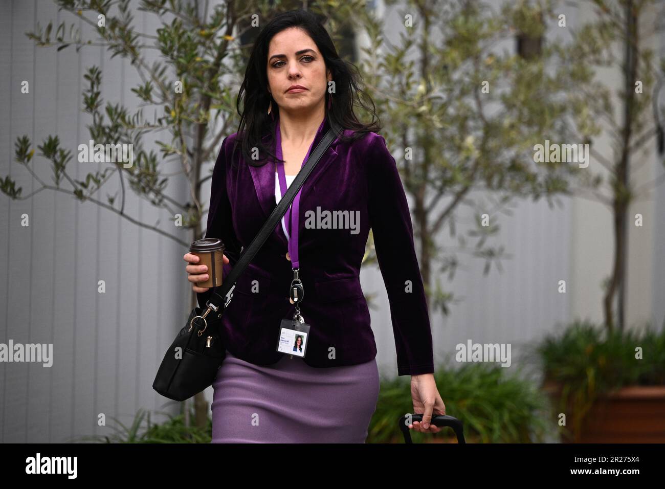 Independent MP Moira Deeming arrives at the Parliament of Victoria in ...