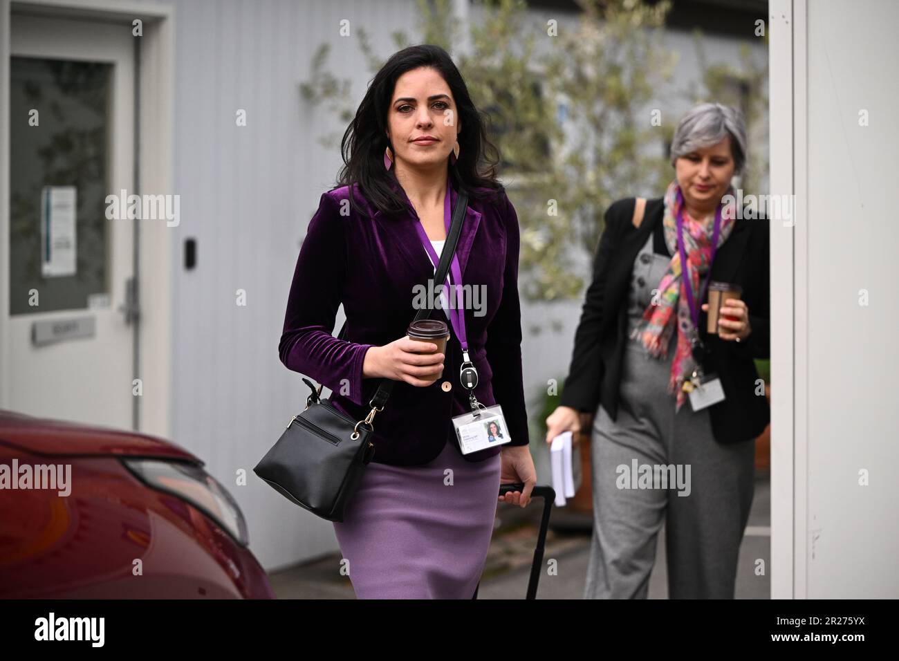 Independent MP Moira Deeming arrives at the Parliament of Victoria in ...
