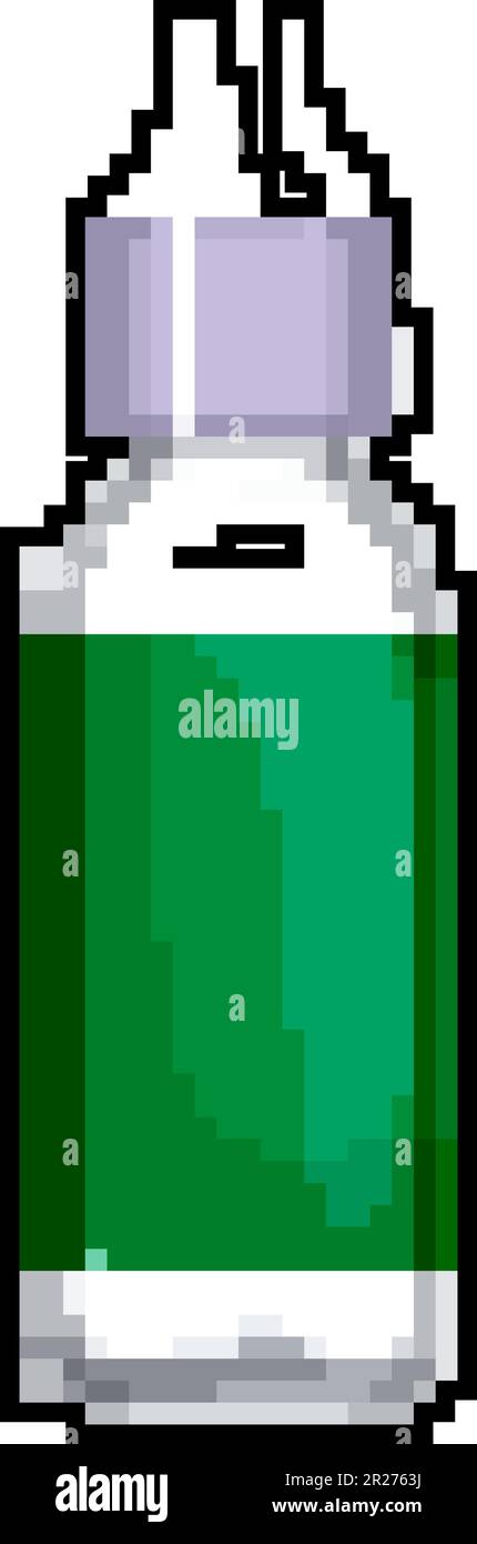plastic eye drop game pixel art vector illustration Stock Vector Image ...