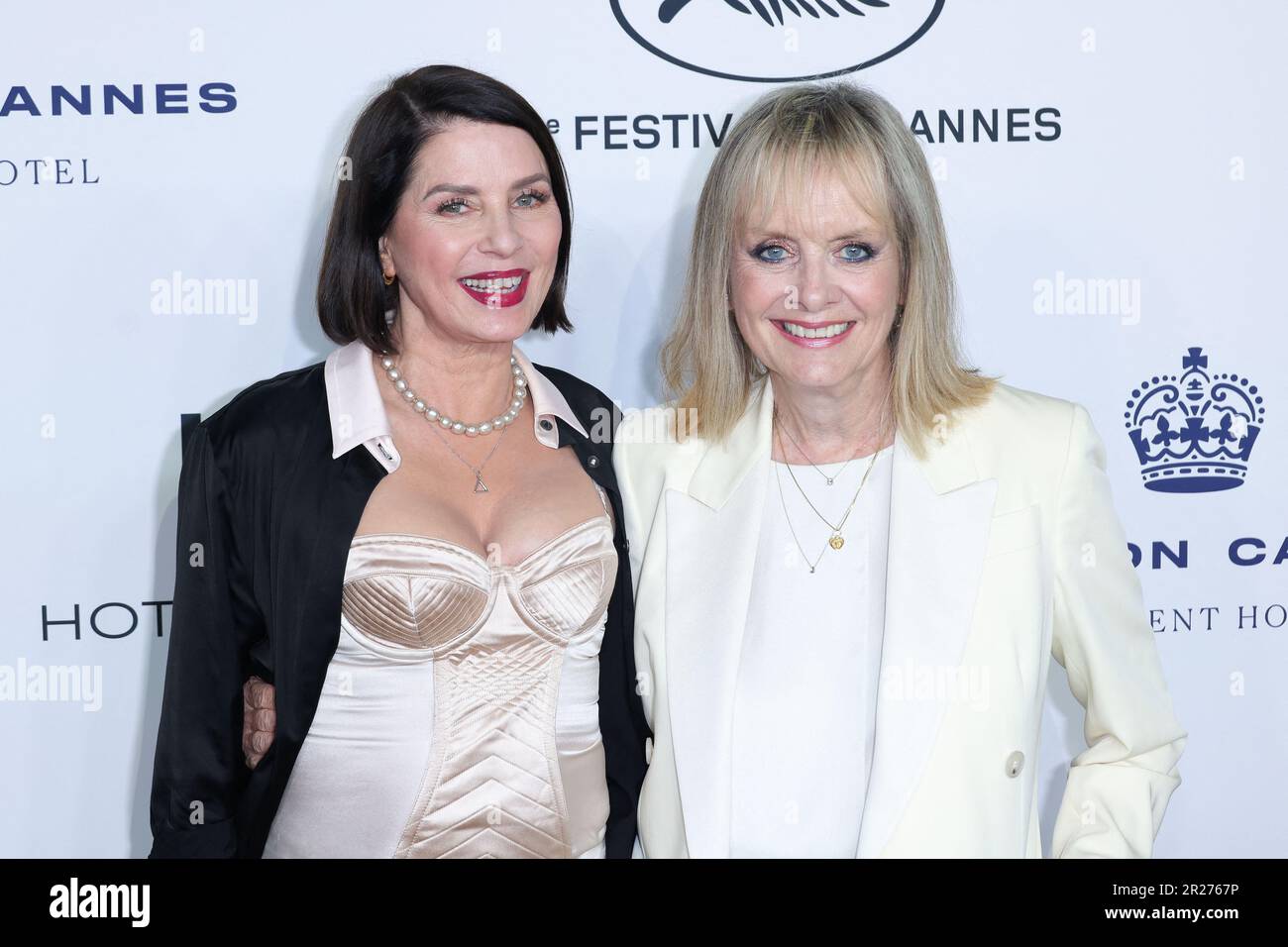 Cannes, France. 17th May, 2023. Sadie Frost and Twiggy attending the photocall for Carlton ...