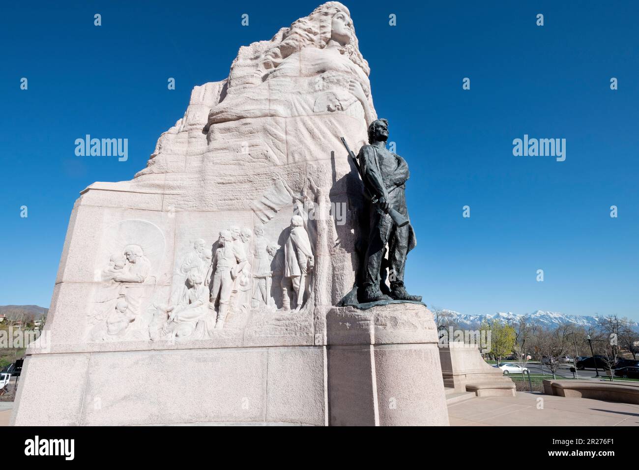 USA, Utah. Mormon Battalion Monument Stock Photo - Alamy