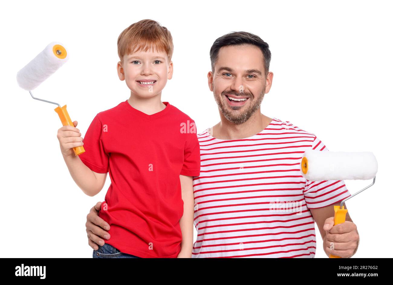 Boy father holding renovating hi-res stock photography and images - Alamy