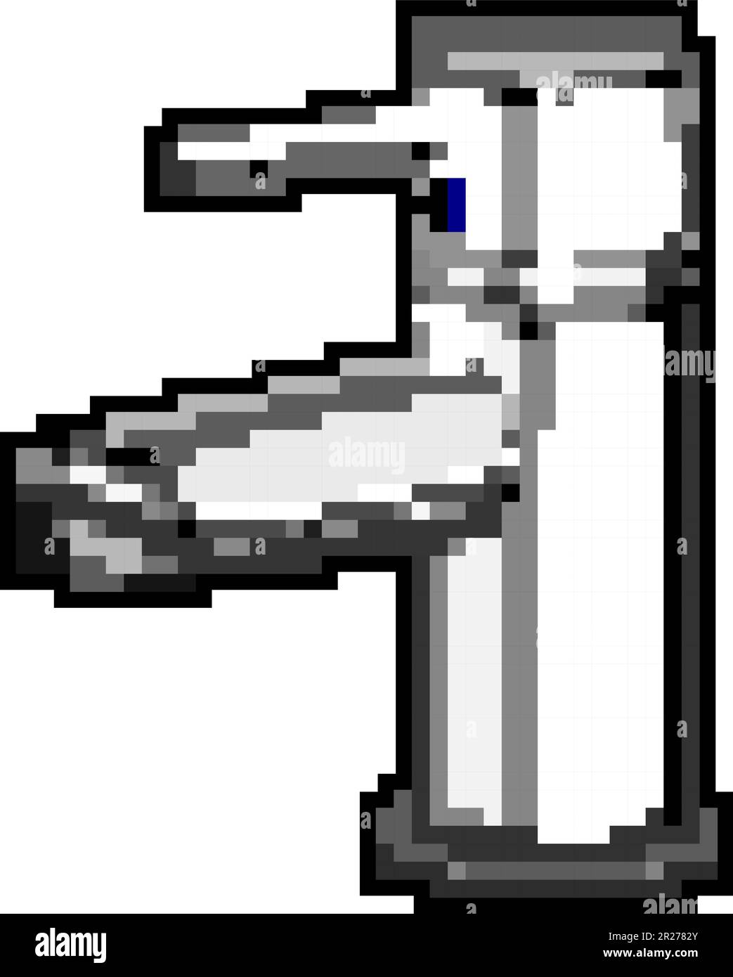 drop faucet water game pixel art vector illustration Stock Vector Image ...