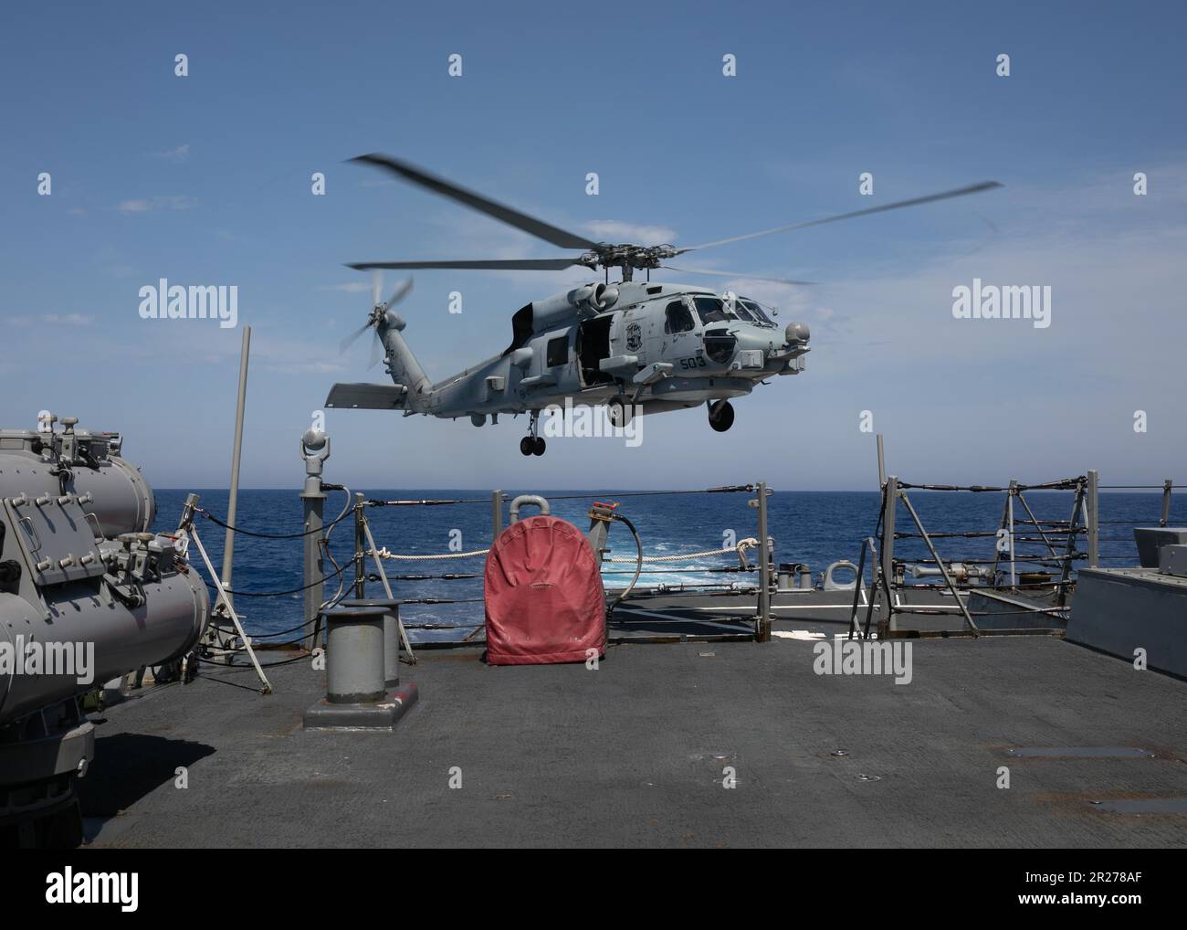 230503-N-DE439-1112 MEDITERRANEAN SEA (May 3, 2023) An MH-60R Seahawk ...