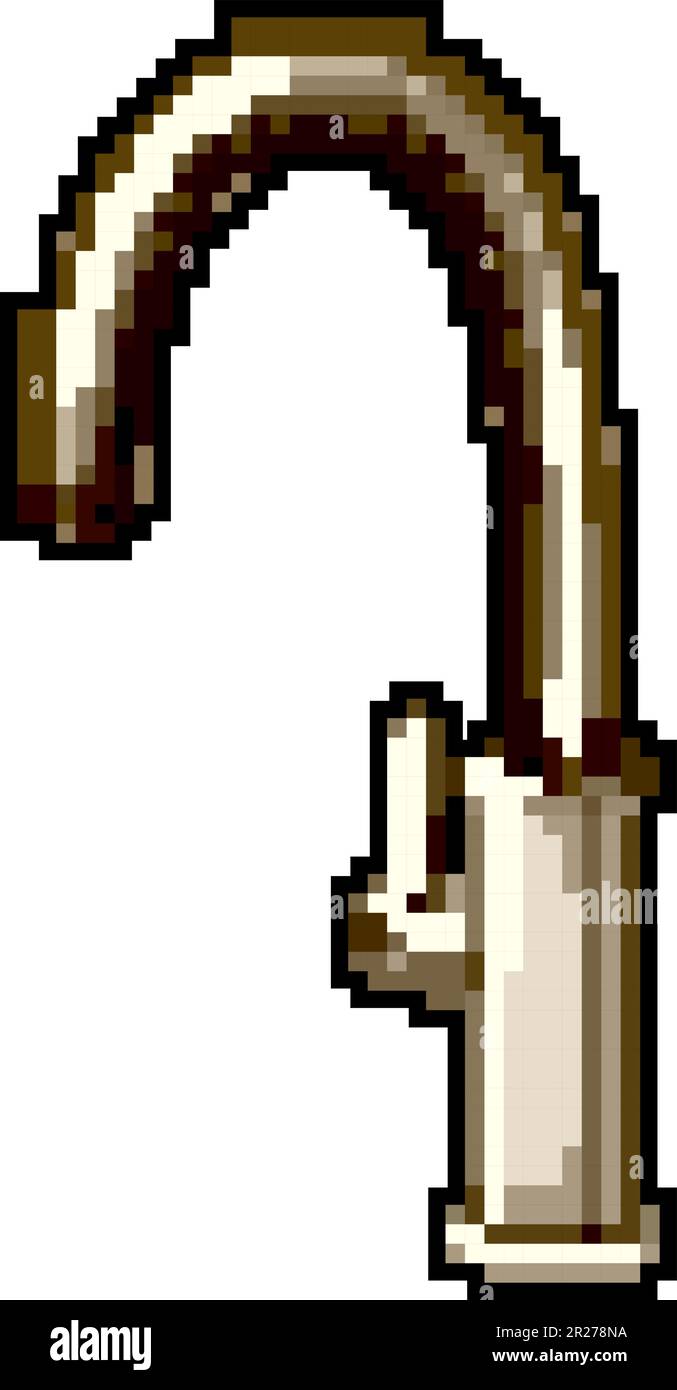 clean faucet water game pixel art vector illustration Stock Vector ...