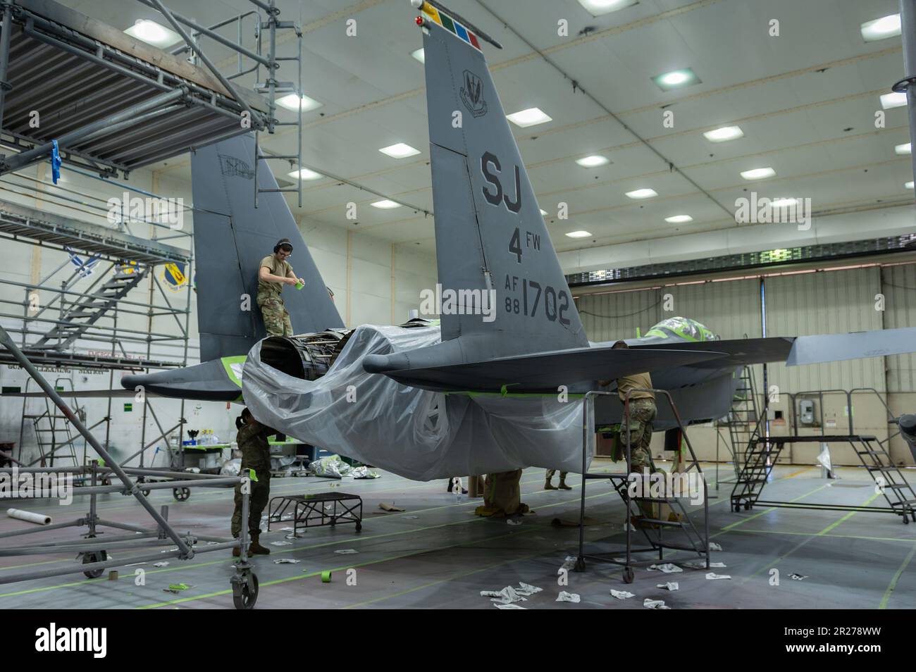 Airmen assigned to the 4th Equipment Maintenance Squadron fabrications ...