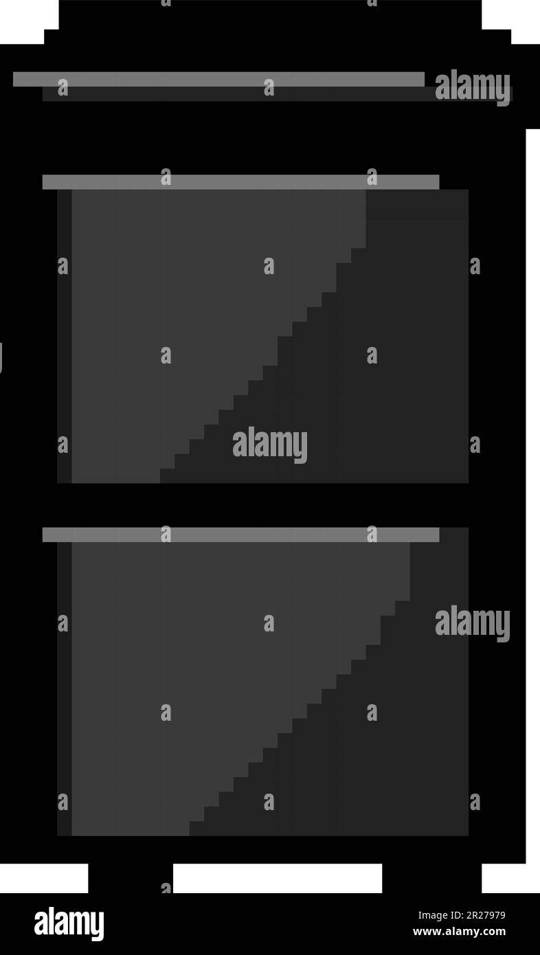 archive file cabinet game pixel art vector illustration Stock Vector ...