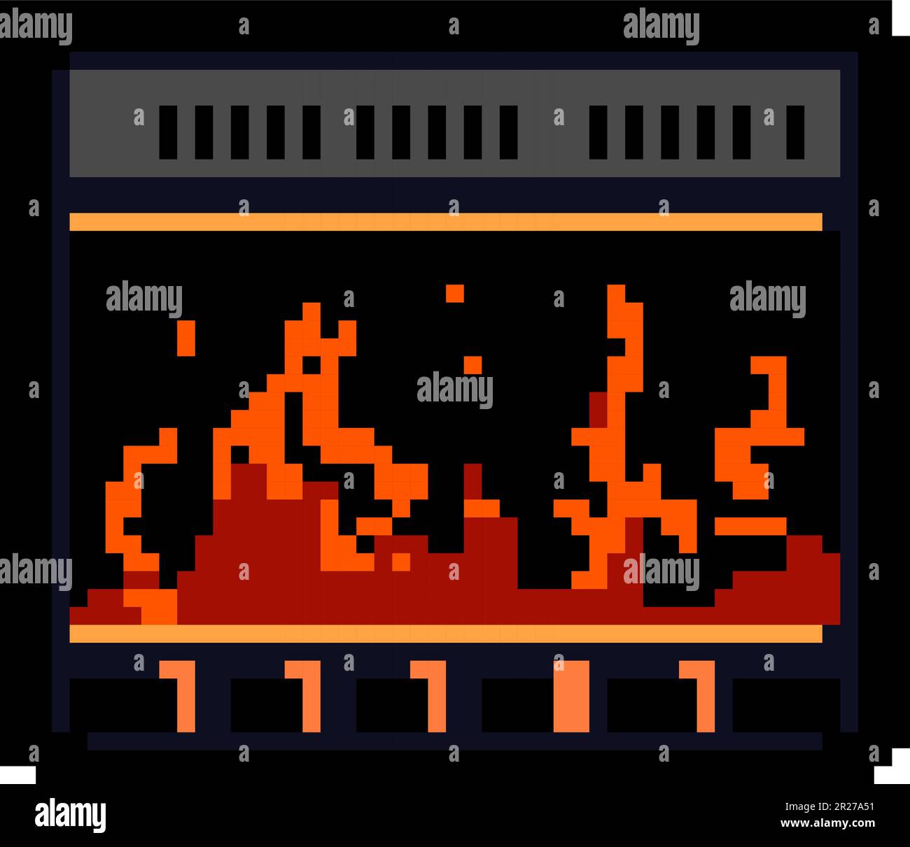 Pixel art cozy winter Stock Vector Images - Alamy