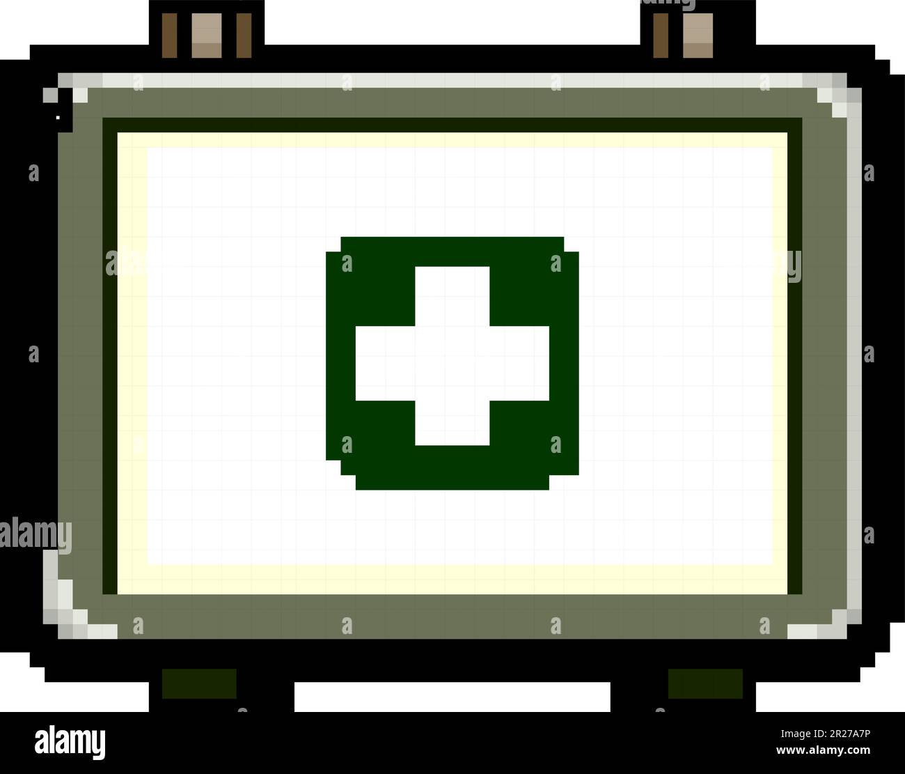 box first aid kit game pixel art vector illustration Stock Vector Image ...