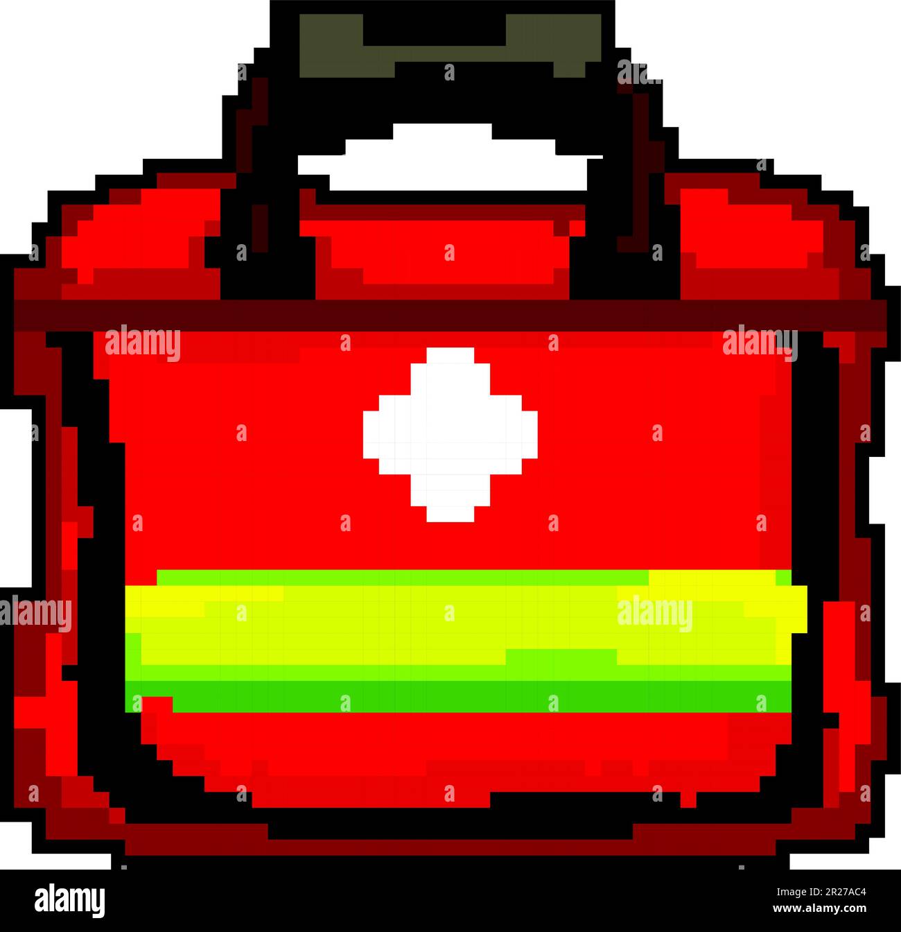 medical first aid kit game pixel art vector illustration Stock Vector ...