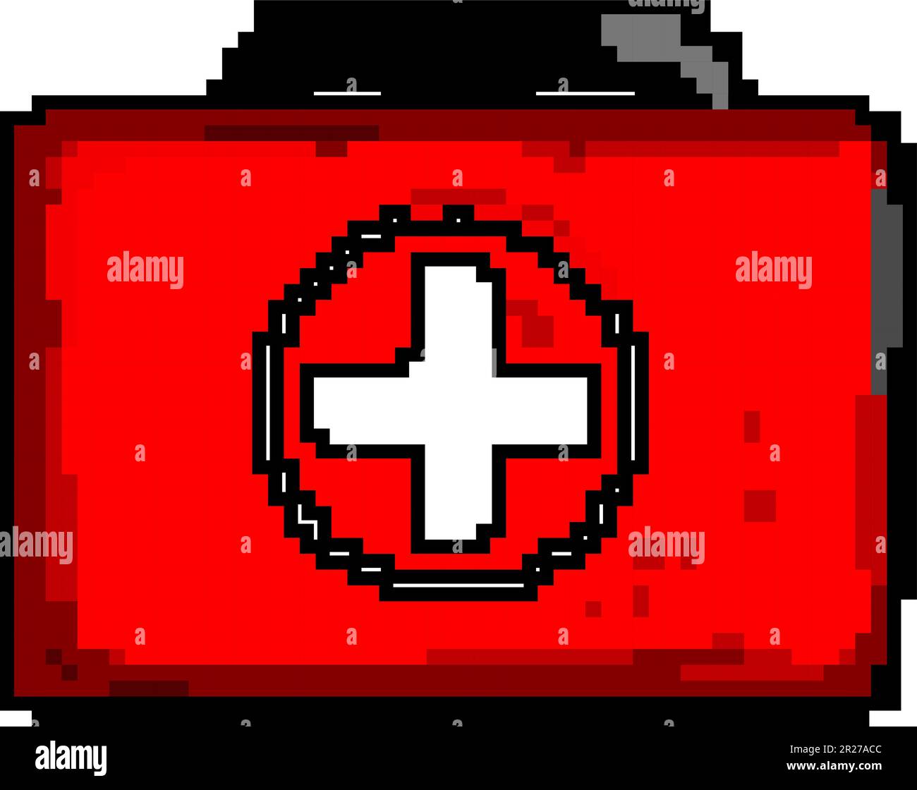 help first aid kit game pixel art vector illustration Stock Vector ...