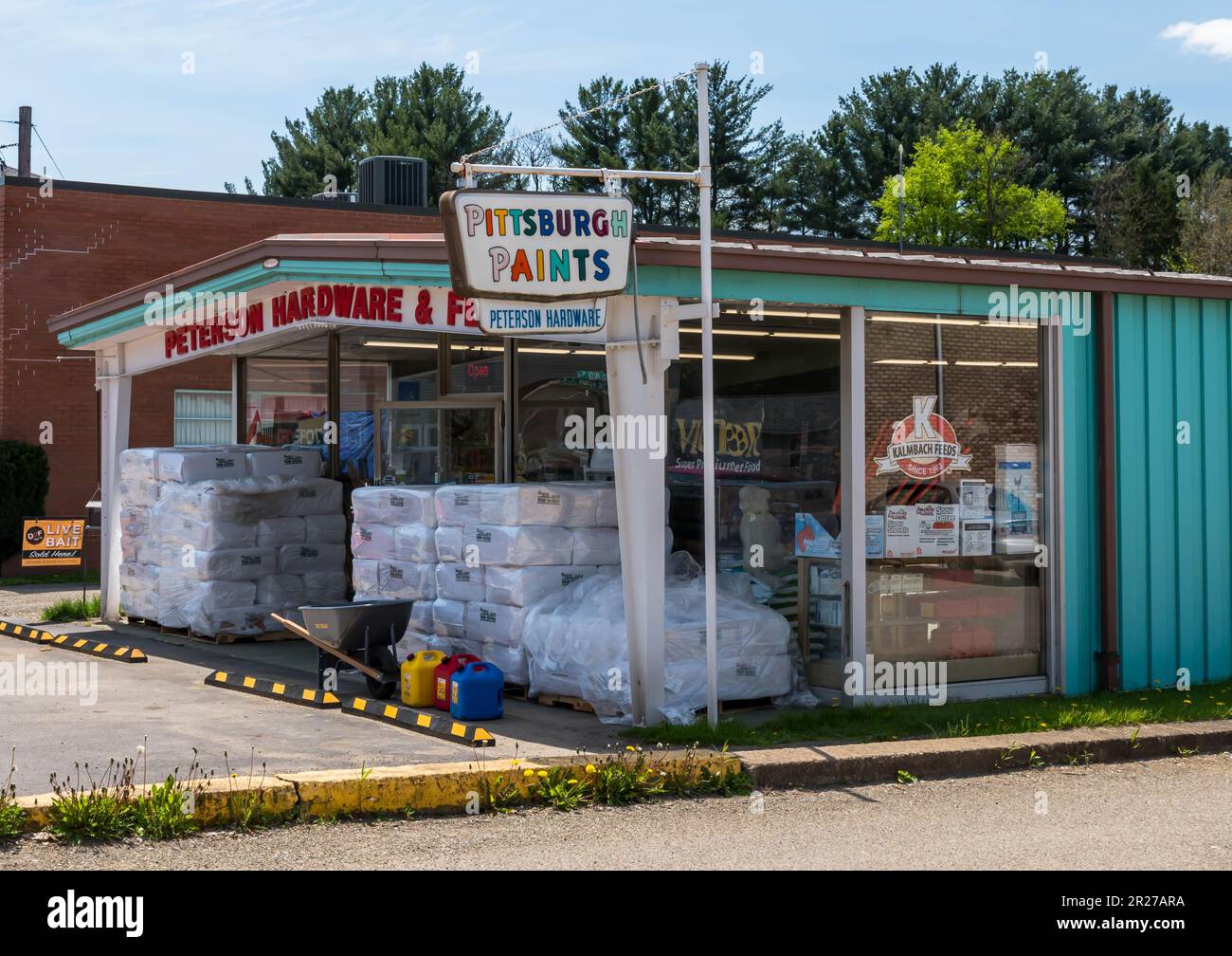 The Peterson Hardware and Feed store on South Main Street in Sheffield ...