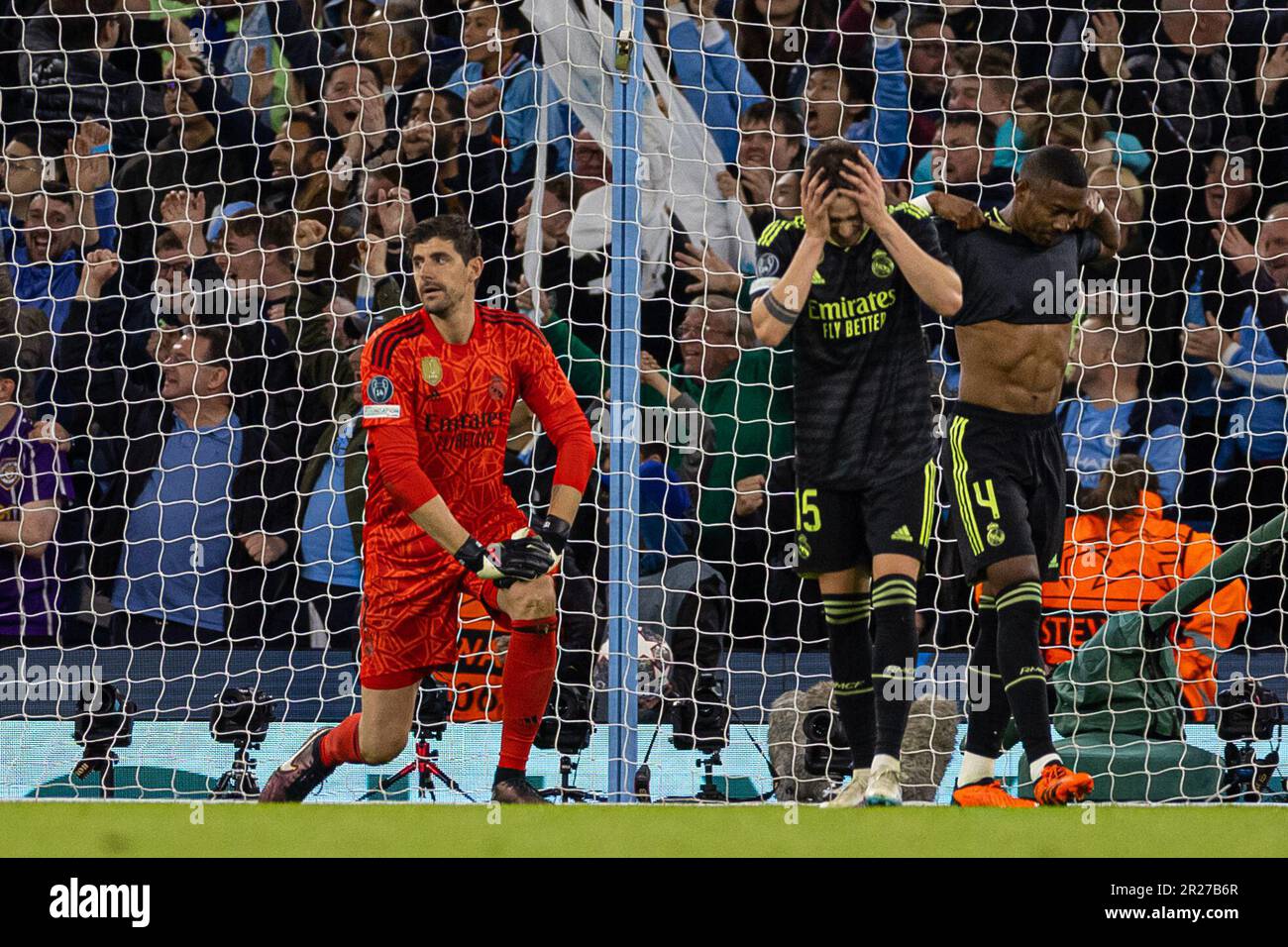 Manchester, UK. 18th May, 2023. (From L to R) Real Madrid's goalkeeper ...