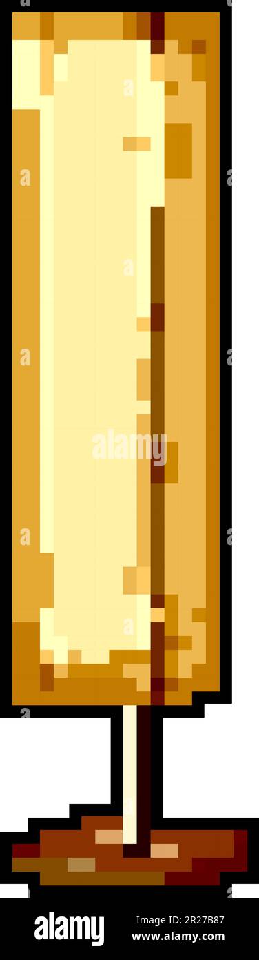 office floor lamp game pixel art vector illustration Stock Vector Image ...