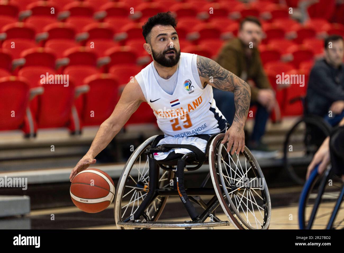 Ottawa, Canada. 17 May 2023. Mustafa Kornaz (23) of the Netherlands Men ...
