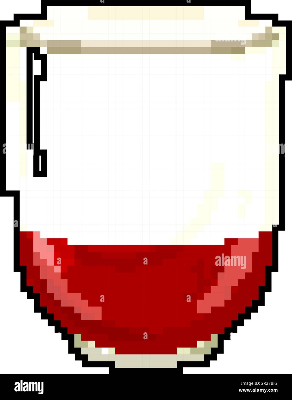 nature flower pot plant game pixel art vector illustration Stock Vector ...