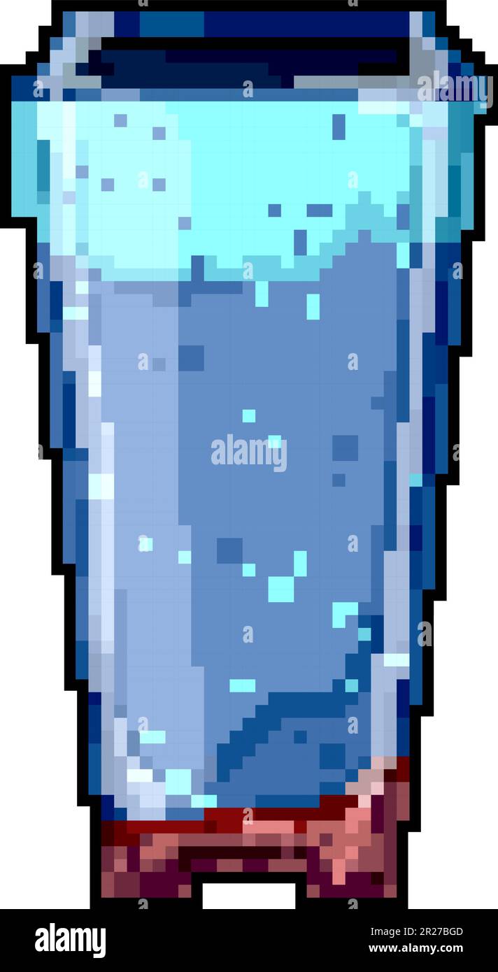 leaf flower pot plant game pixel art vector illustration Stock Vector ...